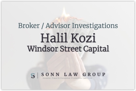 Halil Kozi, Formerly of Windsor Street Capital, Suspended by FINRA Following Allegations of ...
